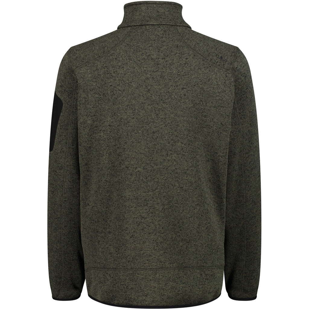 Man Knit Fleece Jacket - Olive-Nero — Sports Group Denmark
