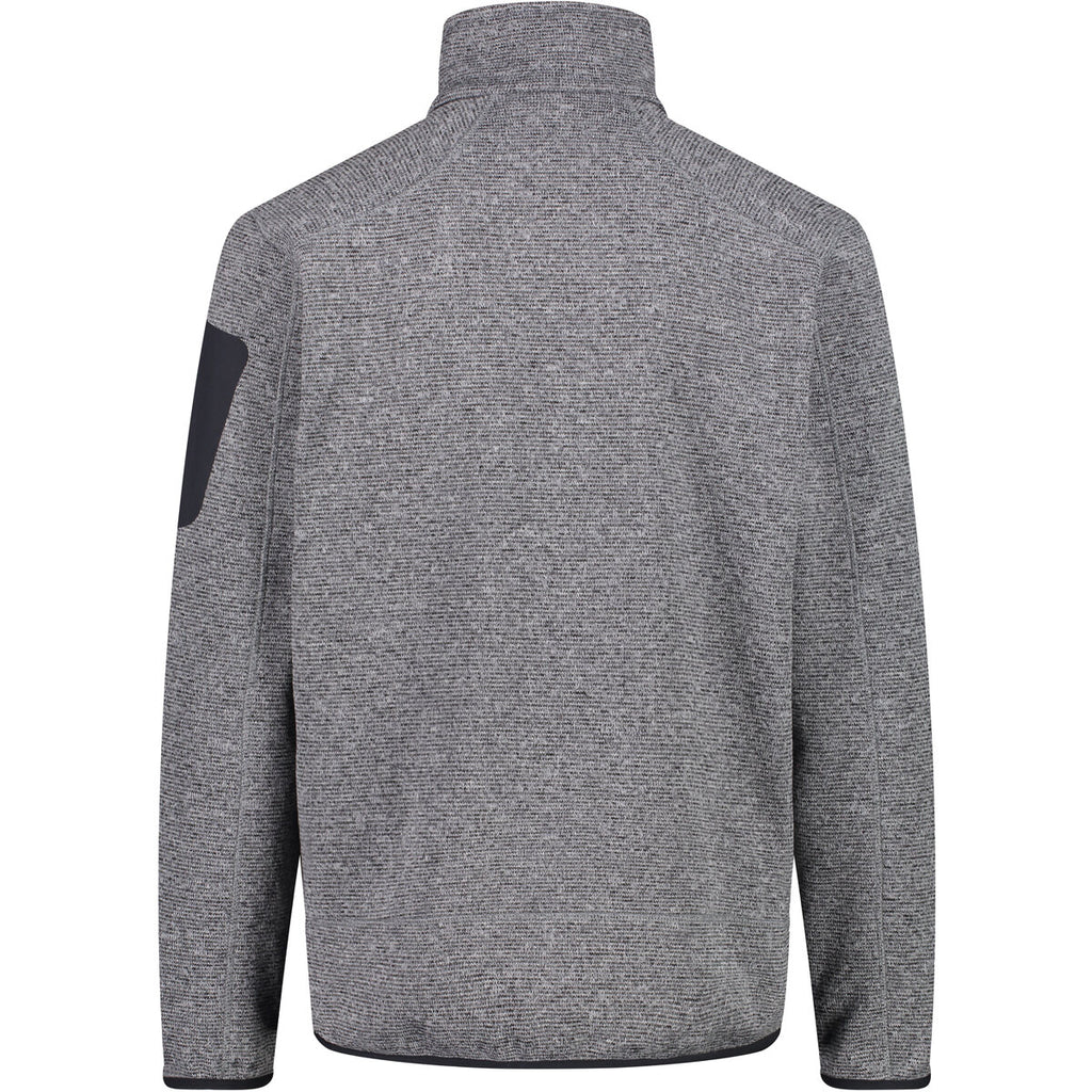 Man Knit Fleece Jacket - Ice-Titanio-Nero — Sports Group Denmark